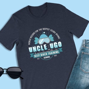 Pixar Luca Shirts Deep Diver Training School Uncle Ugo - Etsy