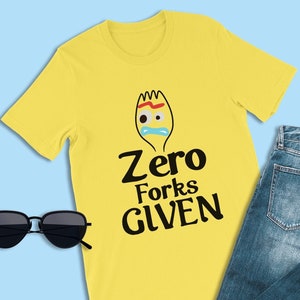 Toy Story Disney Shirts Zero Forks Given Forky Shirt Toy - Etsy