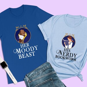 Beauty and the Beast Couple Shirt, Her Moody Beast, Prince Adam Shirt ...