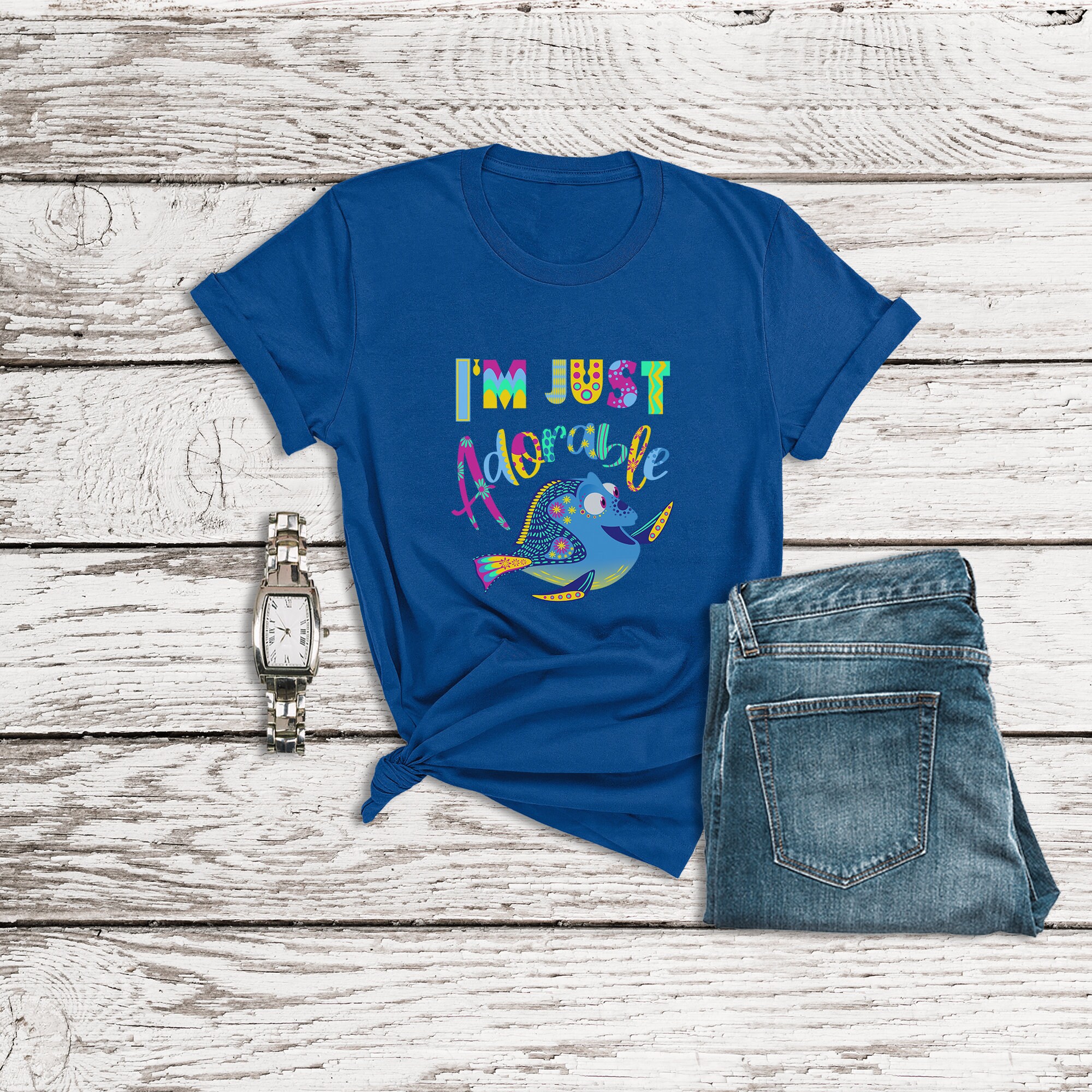Finding Dory Shirt I'm Just Adorable Dory T-shirt - Etsy