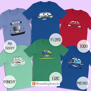 Pixar Cars 3 T-shirt, Cars Character Face Group Costume, Family ...