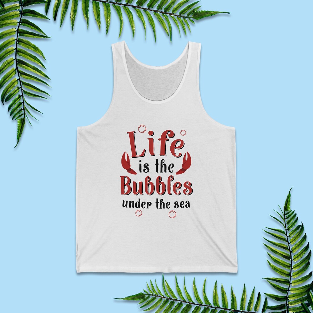 The Little Mermaid Running Tank Tops Life is the Bubbles - Etsy