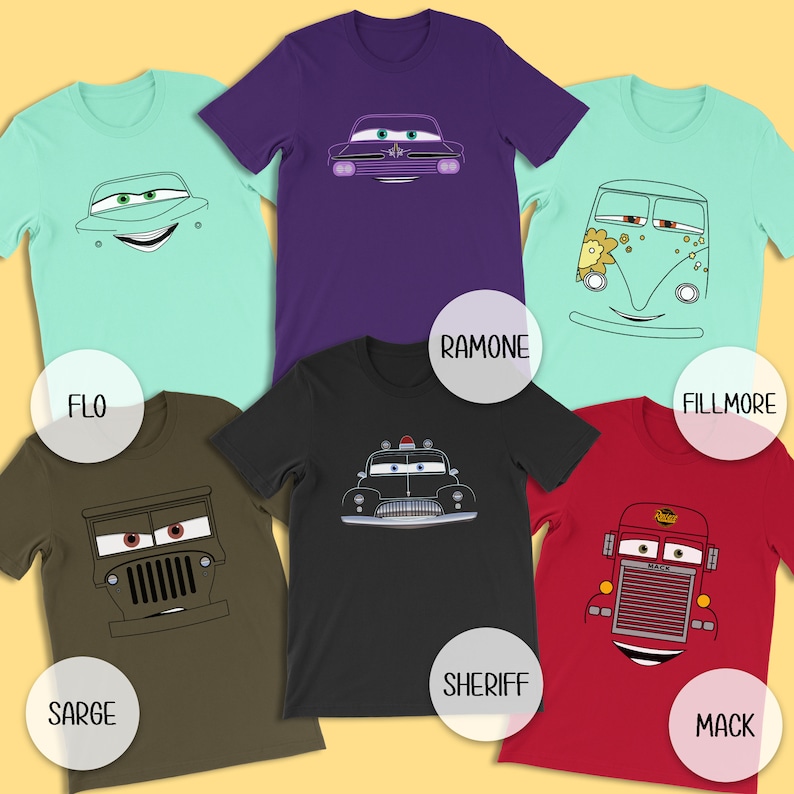 Disney Pixar Cars Shirt Hollywood Studios Shirt Cars Group - Etsy