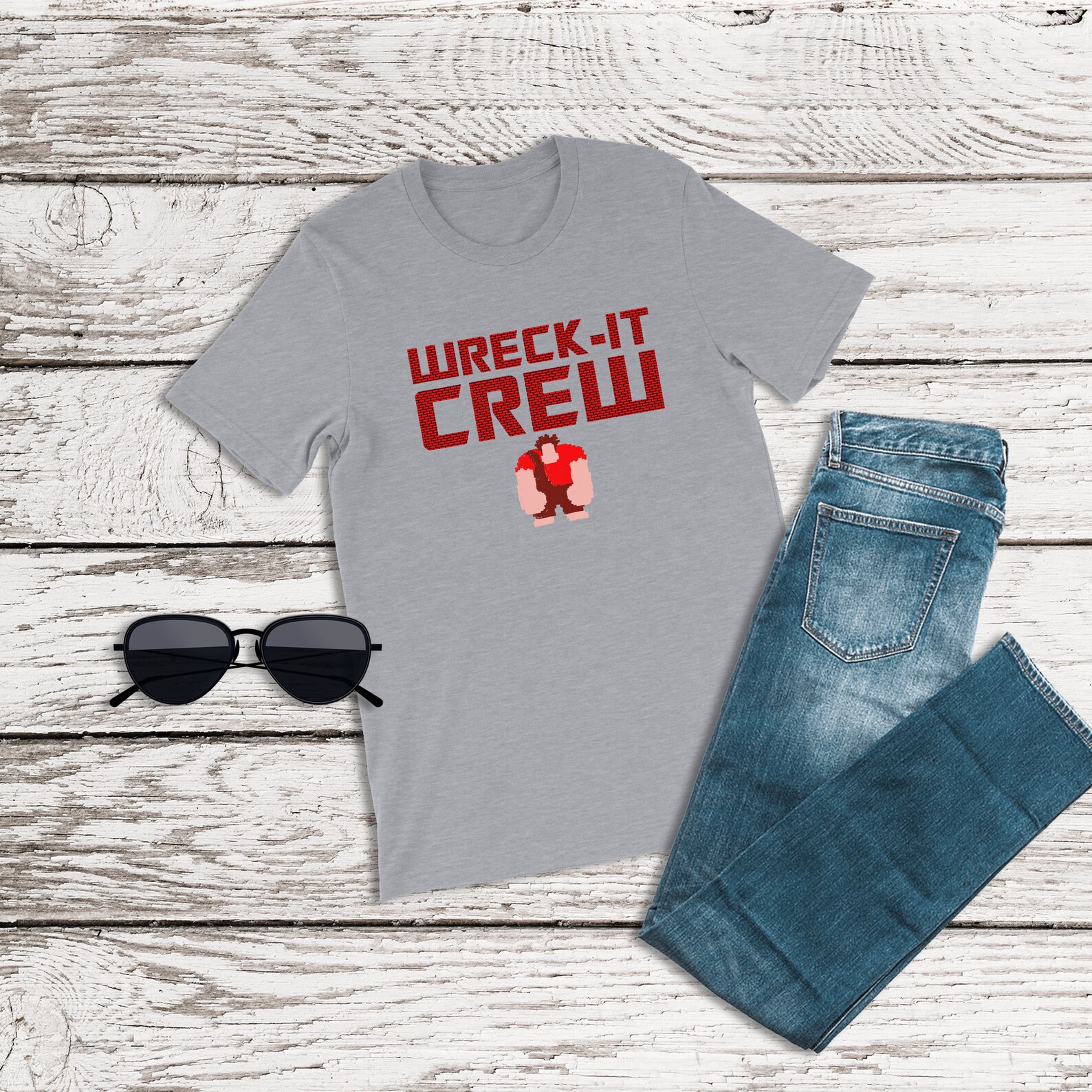 Wreck-it Crew Shirt Wreck It Ralph Shirt Disney Family - Etsy