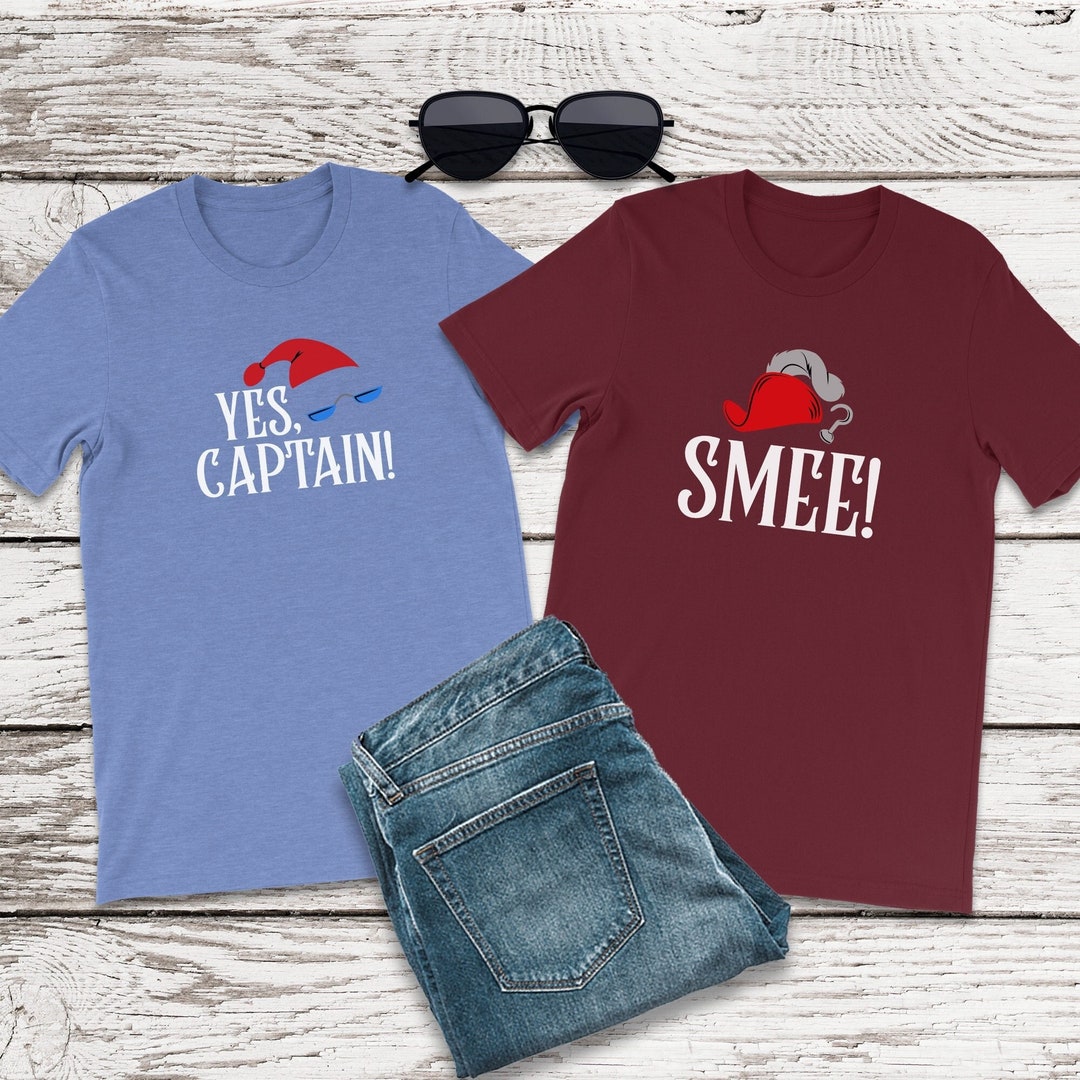 Peter Pan Shirts, Yes Captain Shirt, Mr.smee Shirt, Captain Hook Crew ...