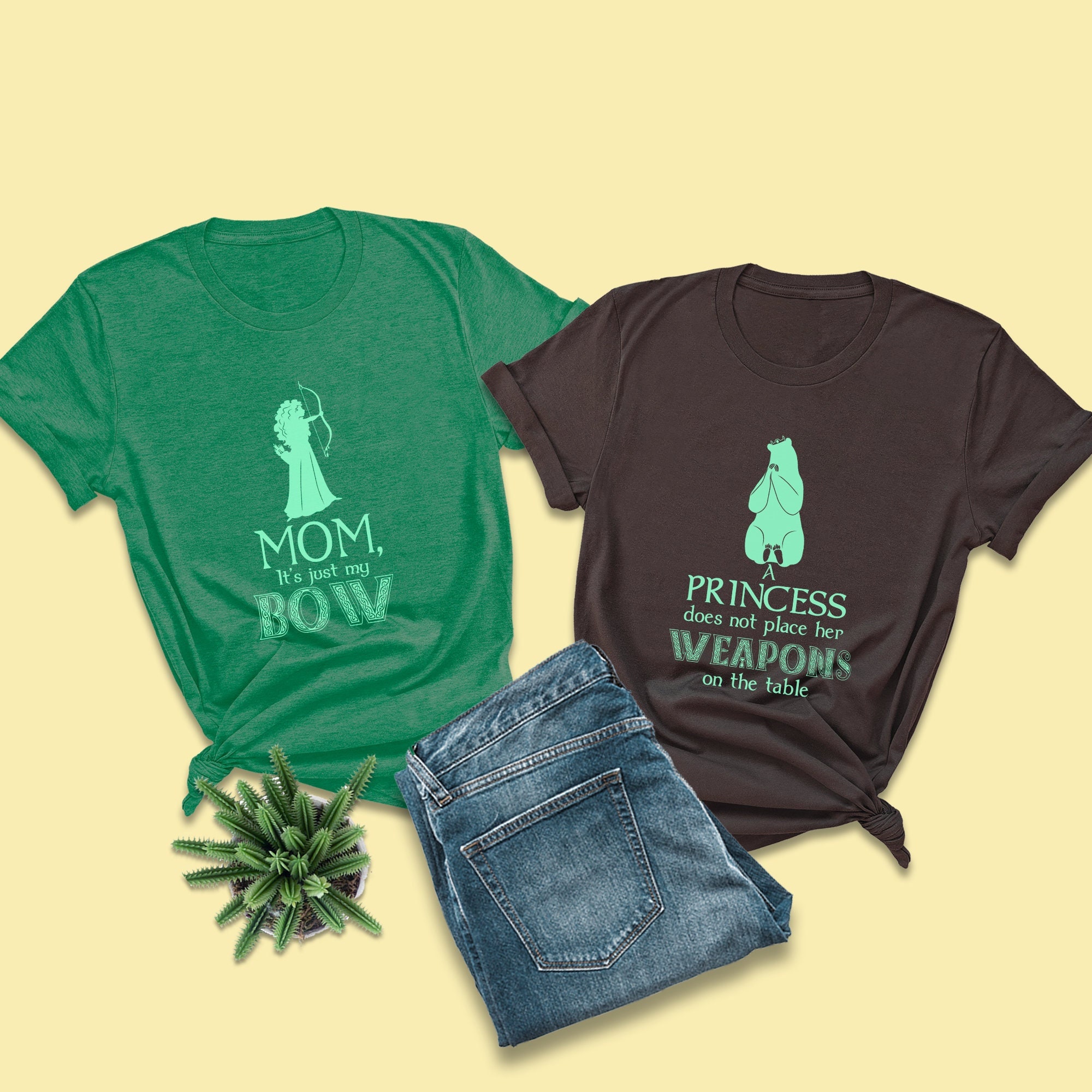 Brave Shirts Mom It's Just My Bow Shirt Merida Shirts | Etsy