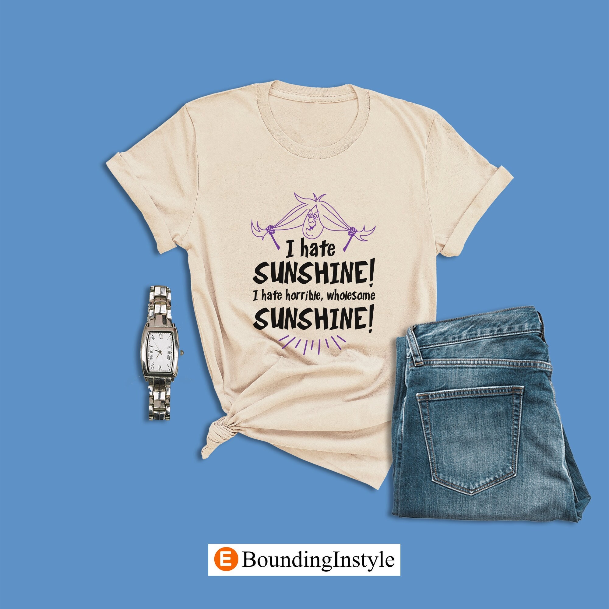 I Hate Sunshine Shirt, Mad Madam Mim Shirt, Disney Sword in the Stone ...