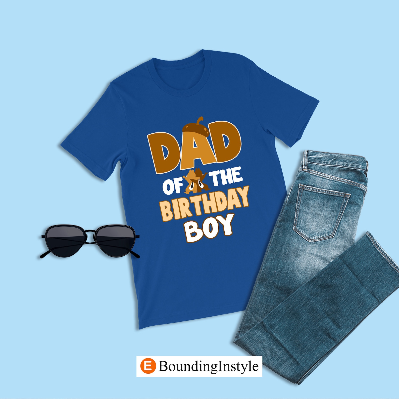 Chip and Dale Birthday Theme Shirt, Dad of the Birthday Boy, Chip and ...