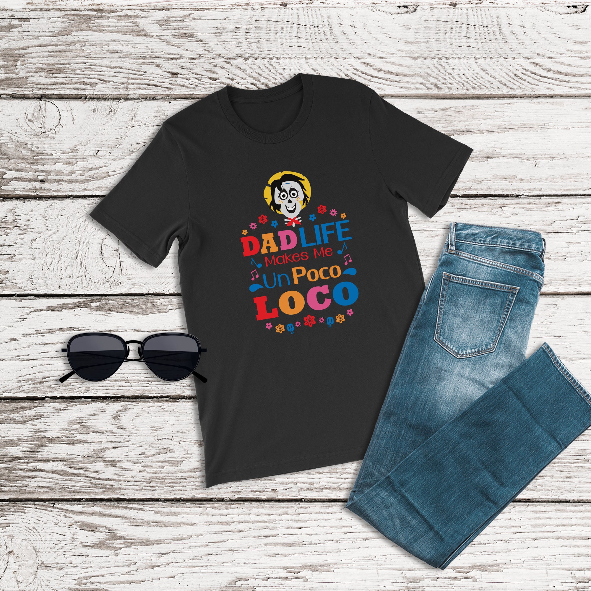 Coco Shirt Dad Life Makes Me Un Poco Loco Shirts Hector - Etsy
