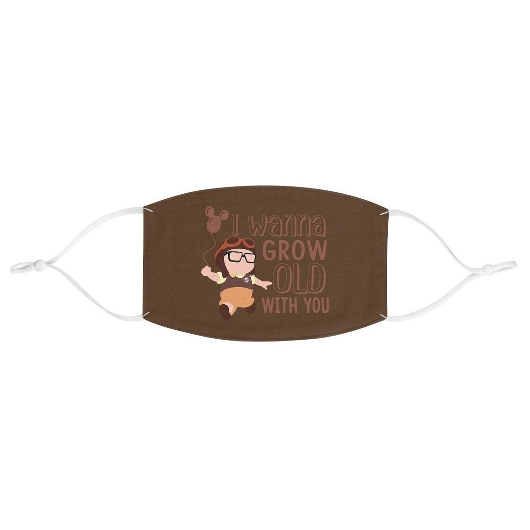 Disney Face Mask, Disney Pixar up Carl, Unisex Reusable Face Mask Made ...