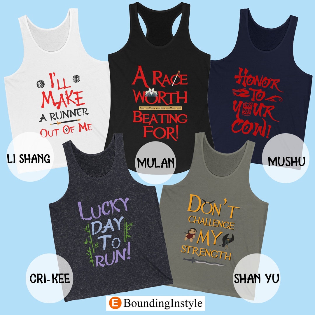 Mulan Running Tank Tops, Disney Half Marathon, Rundisney Costume ...