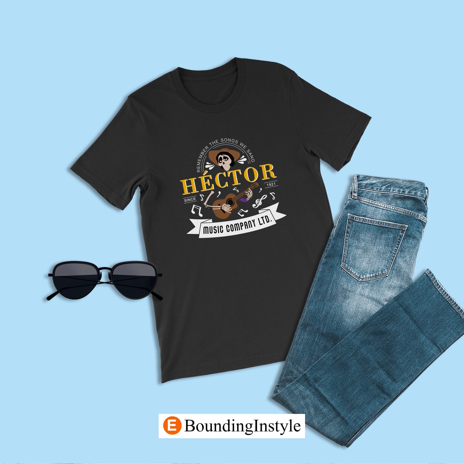 Pixar Coco Shirt, Héctor Music Company Ltd., Hector Shirt, Disney ...