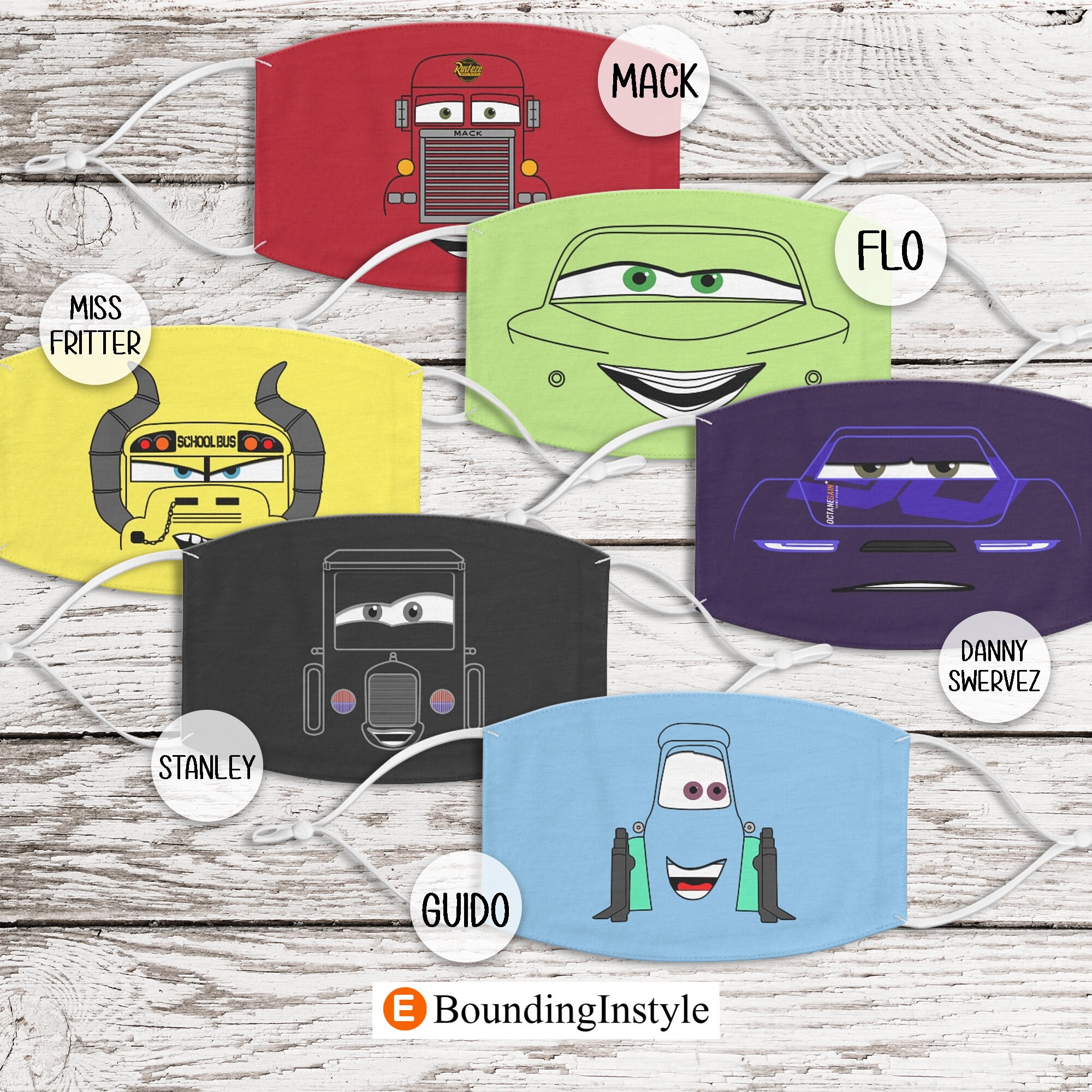 Disney Family Face Mask, Disney Pixar Cars Mask, Reusable Face Mask ...