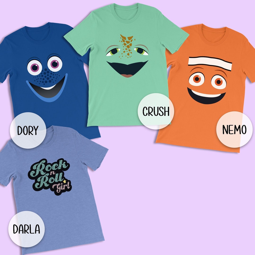 Finding Nemo Easy Costume Shirt, Character Group T-shirt, Family ...