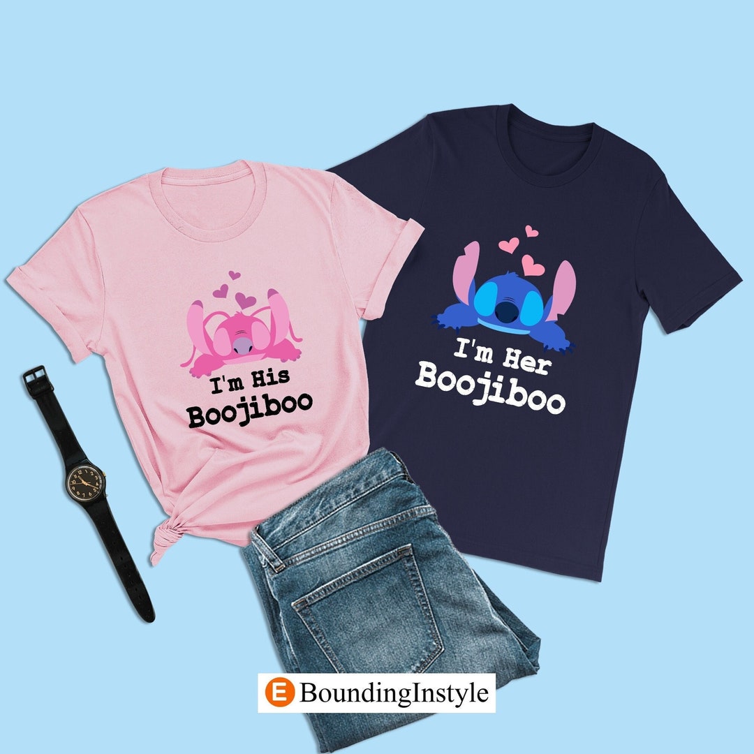 Lilo & Stitch Couple Shirt I'm His Boojiboo Angel Shirt - Etsy