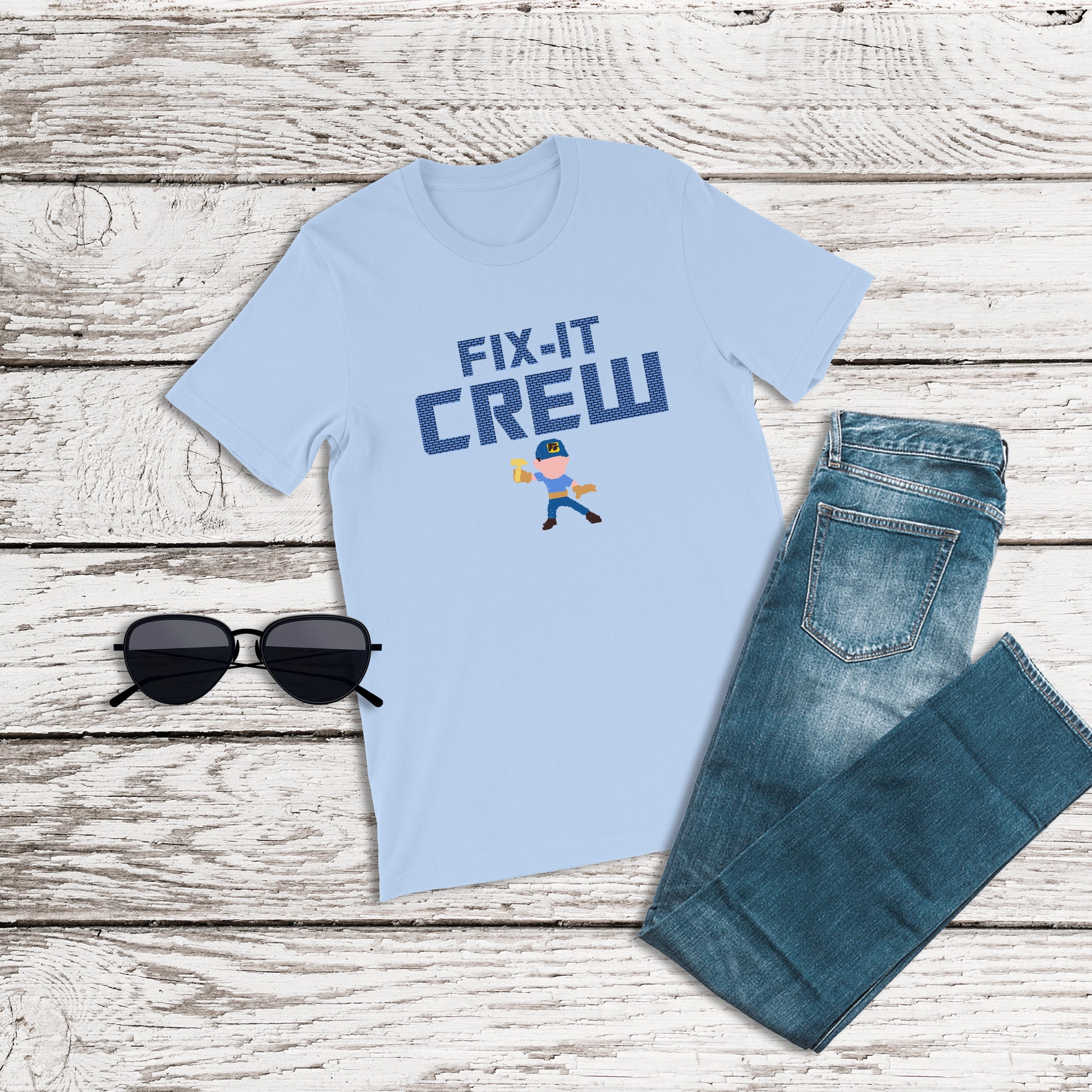 Wreck It Ralph Shirt, Fix-it Crew Shirt, Fix-it Felix Jr Shirt, Wreck ...