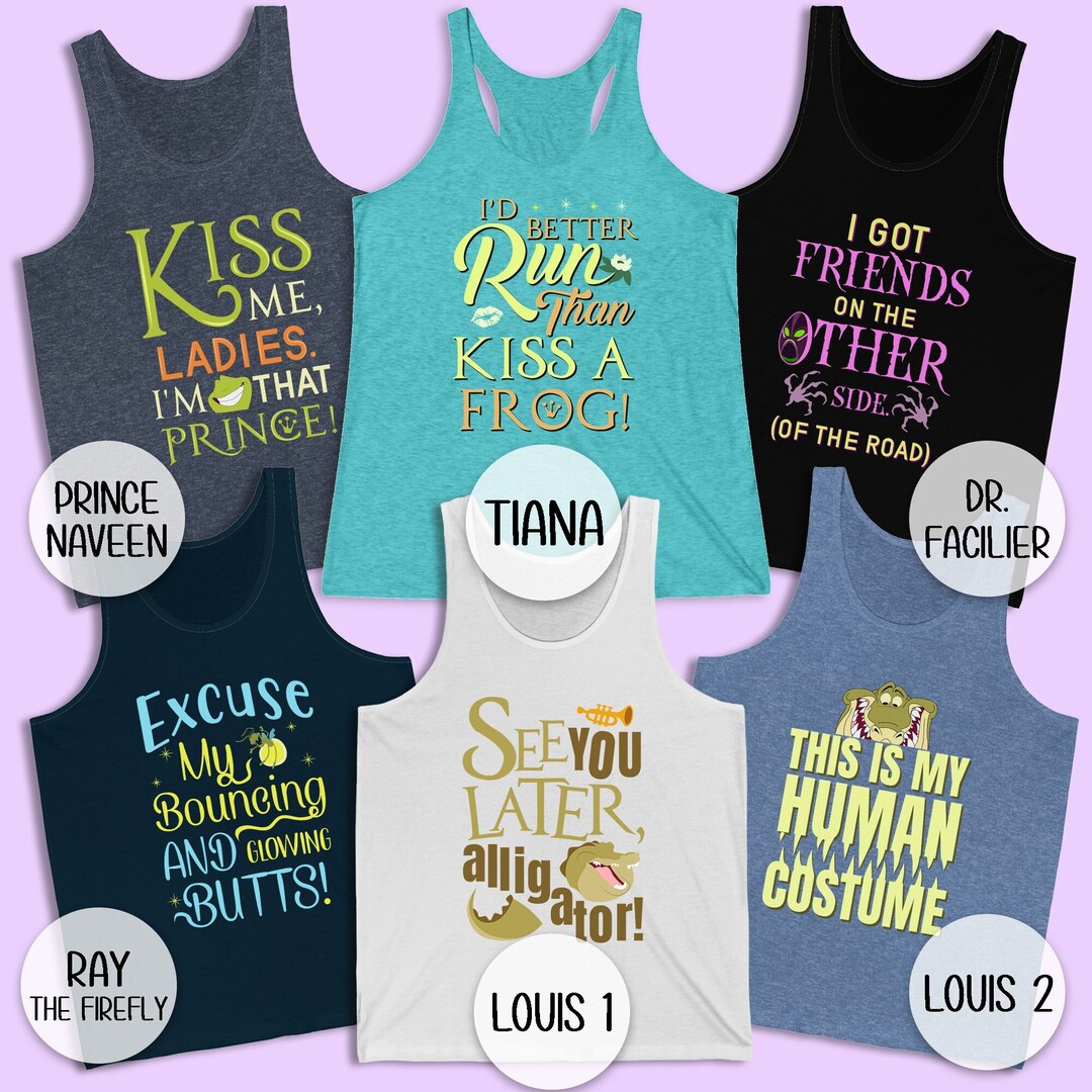Princess and the Frog Running Team Tank Tops, Disney Runner Group Half ...