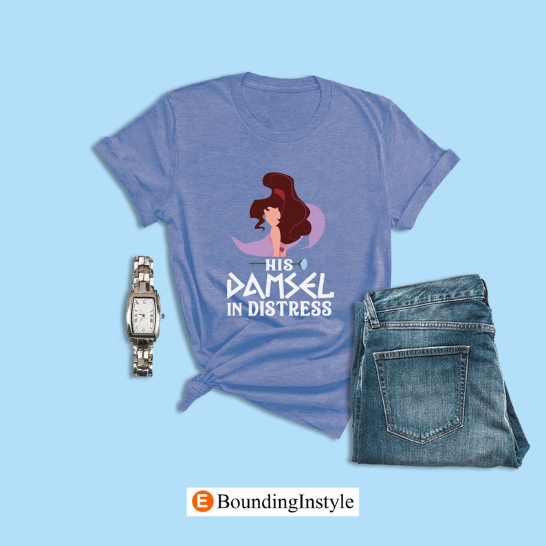 Hercules Couple Shirt His Damsel in Distress Megara Shirt - Etsy