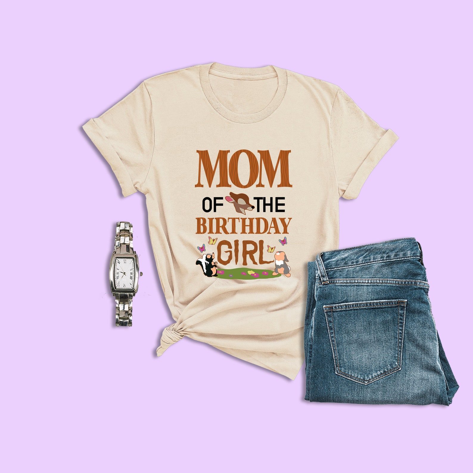 Bambi Birthday Theme Shirt, Dad Mom Brother Sister Cousin Matching ...
