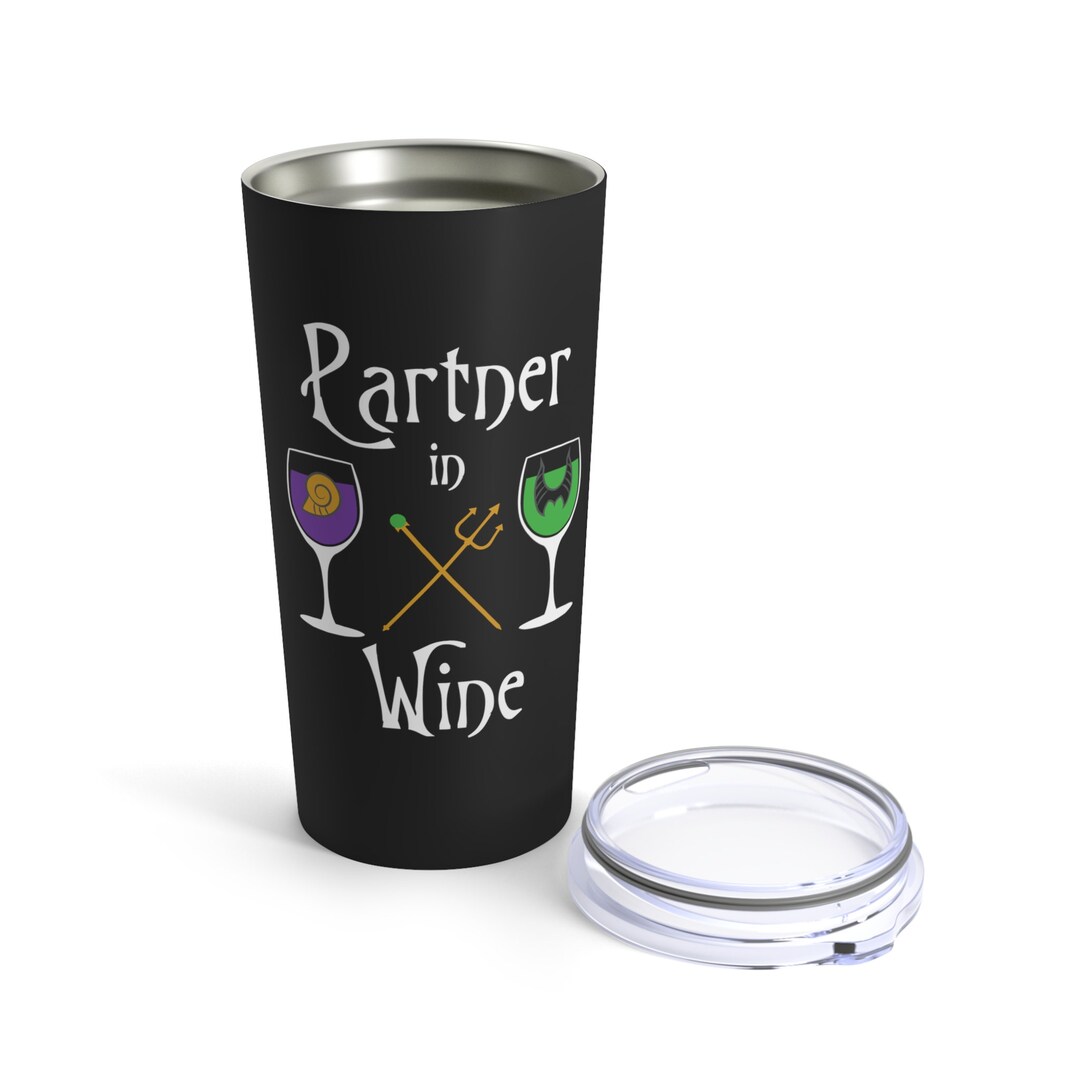 Descendants Partner in Wine 20oz Tumbler, Ursula and Maleficent ...