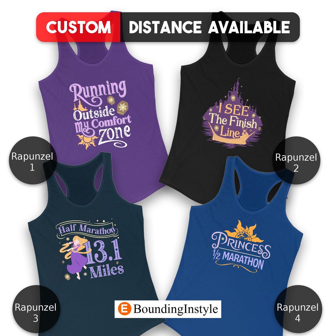 Rapunzel Running Costume, Rundisney 13.1 Miles, Princess Running Outfit ...