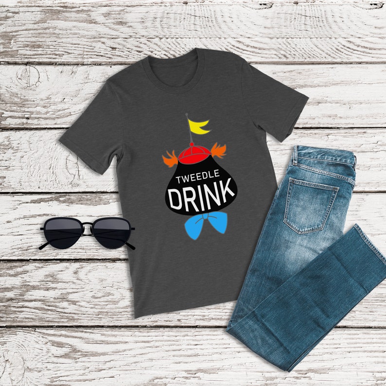 Alice in Wonderland Shirt Tweedle Drink Shirts Tweedle Dum | Etsy
