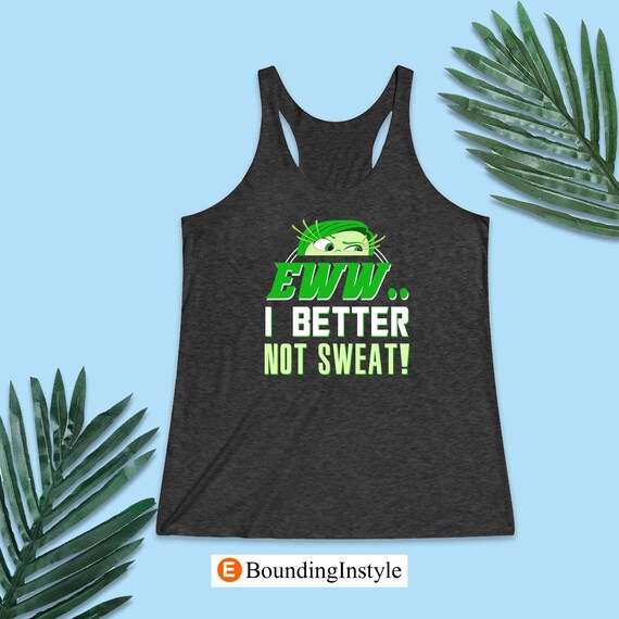 Pixar Inside Out Tank Tops Eww I Better Not Sweat Disgust - Etsy