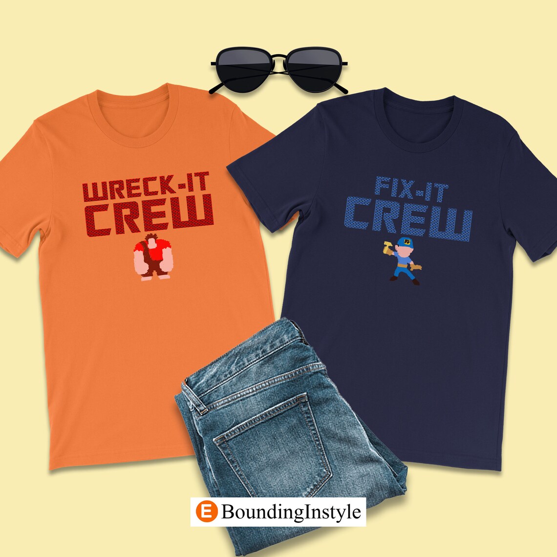 Wreck-it Crew Shirt Wreck It Ralph Shirt Disney Family - Etsy