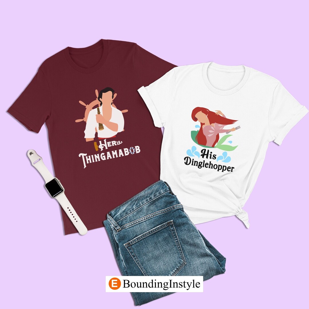 Prince Eric Shirt, Her Thingamabob, Disney Couple Shirt, the Little ...