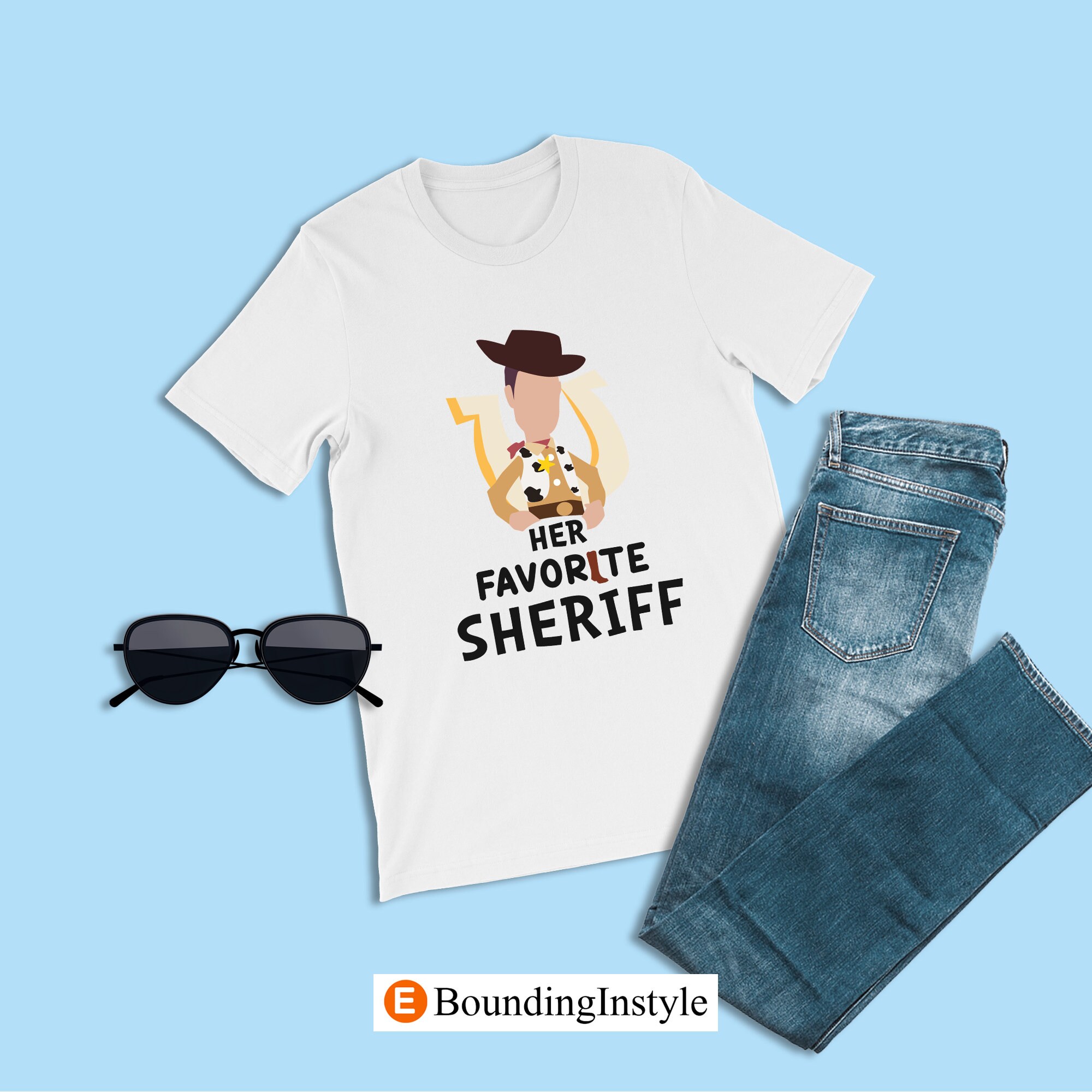 Her Favorite Sheriff Woody Shirt Toy Story Couple Shirt - Etsy