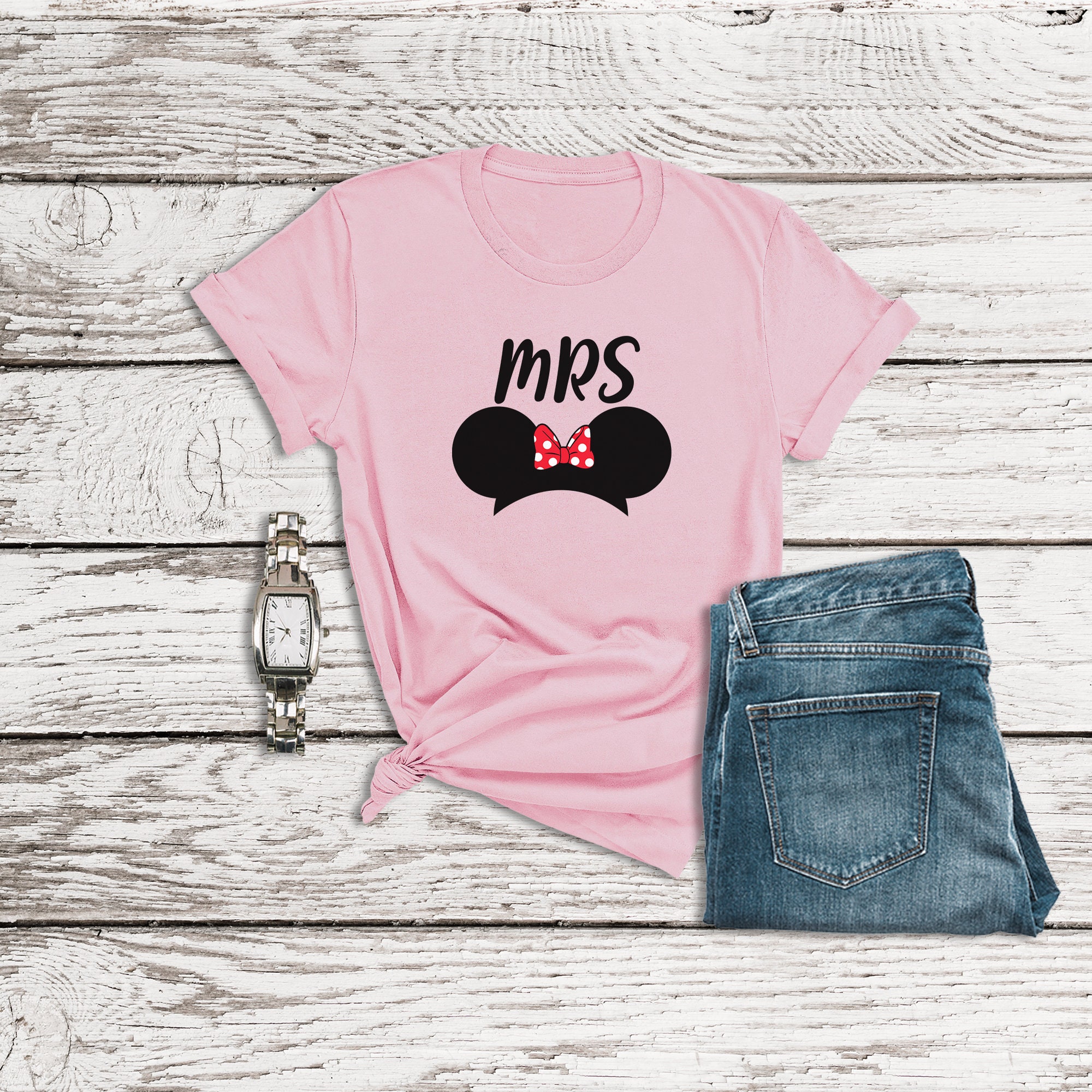 Minnie Mouse Shirt Mrs. Minnie Shirts Couples Disney Shirts | Etsy