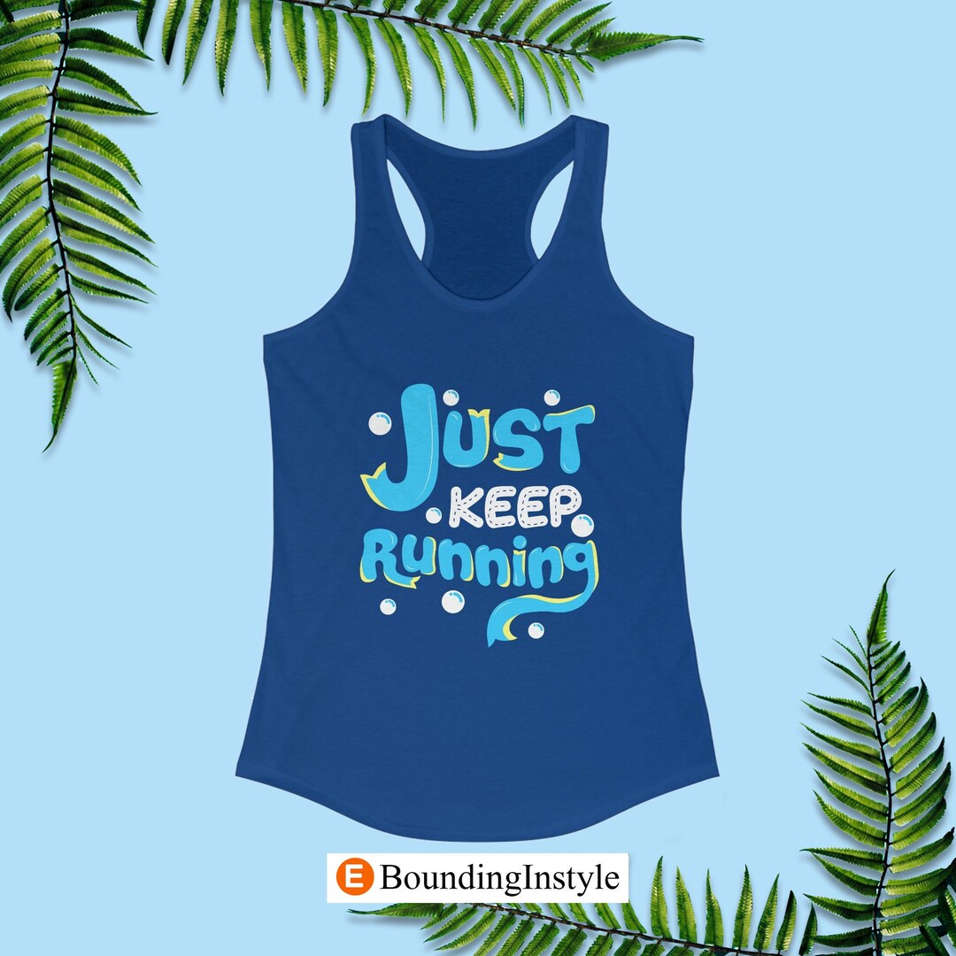 Finding Nemo Runner Tank Tops, Just Keep Running, Pixar Dory Run ...