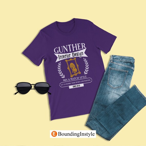 Tangled Shirt Gunther Interior Design Disney Rapunzel Logo | Etsy