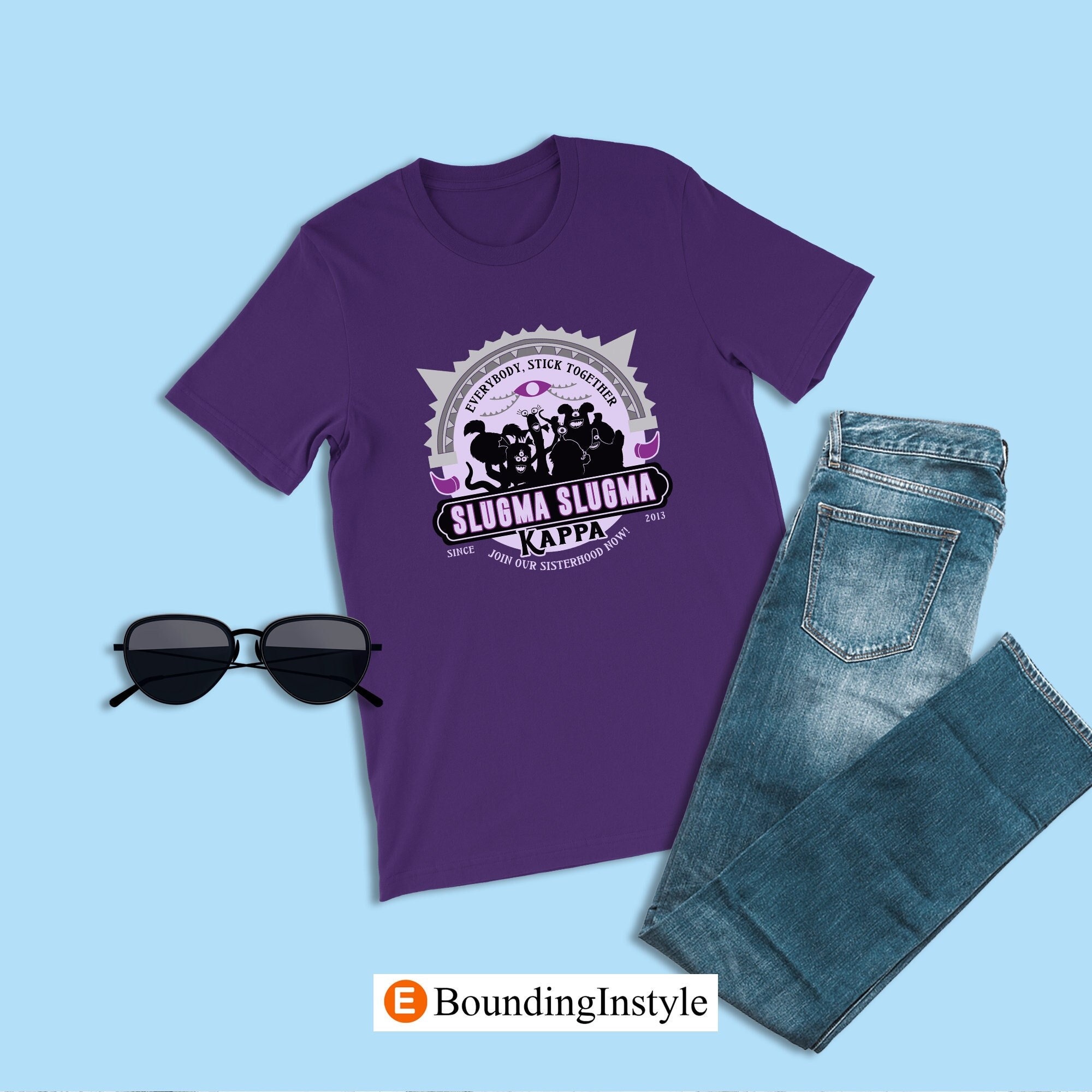 Monsters University Logo Shirt, Slugma Slugma Kappa, EEK Shirt, Disney ...