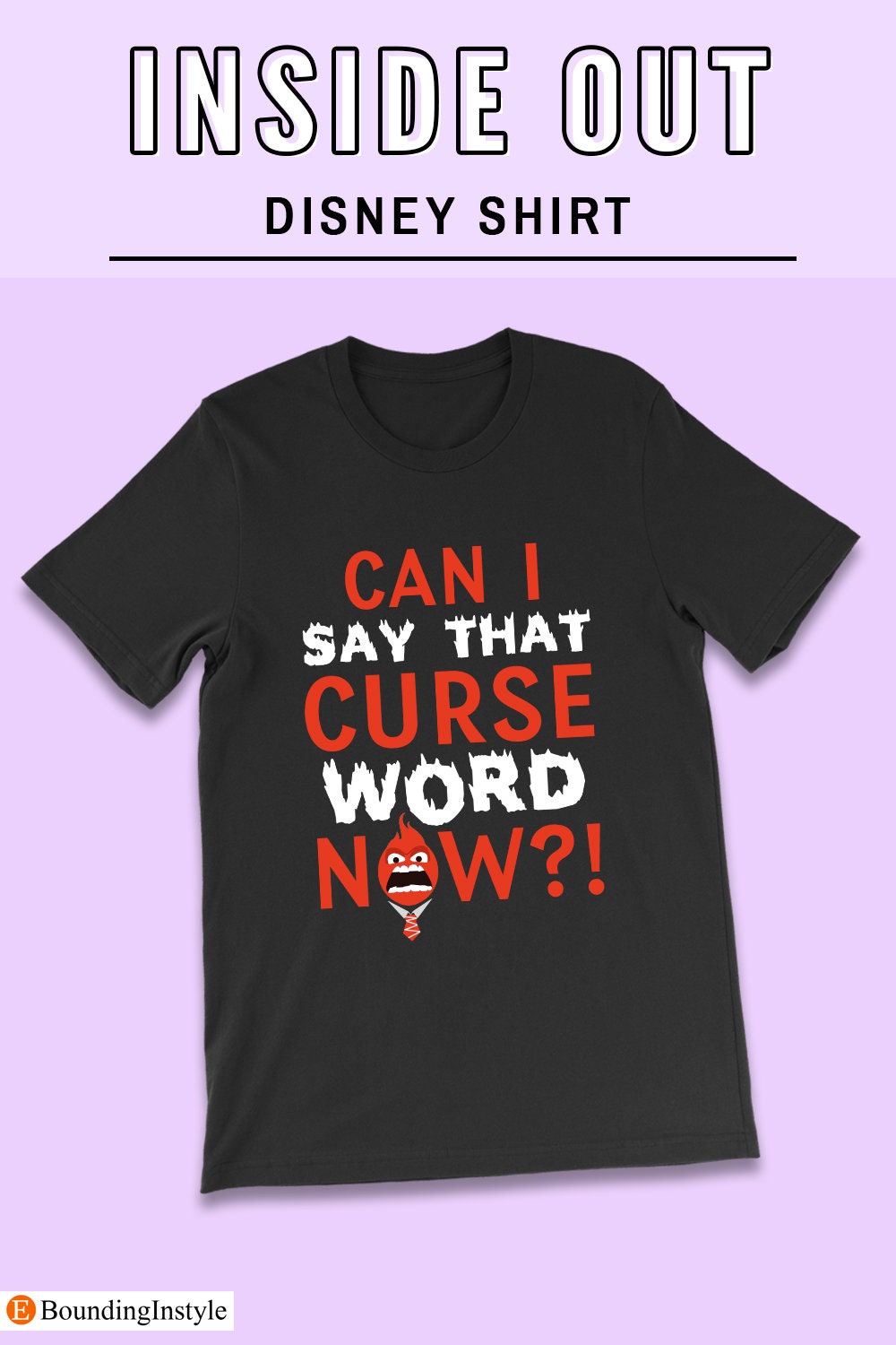 Inside Out Shirt Can I Say That Curse Word Now Shirt Anger | Etsy