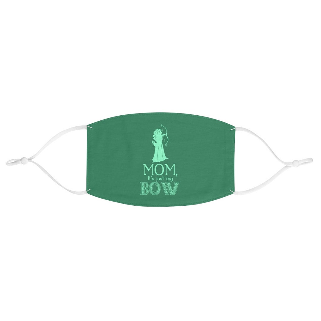 Disney Brave Face Mask Mom It's Just My Bow Princess - Etsy