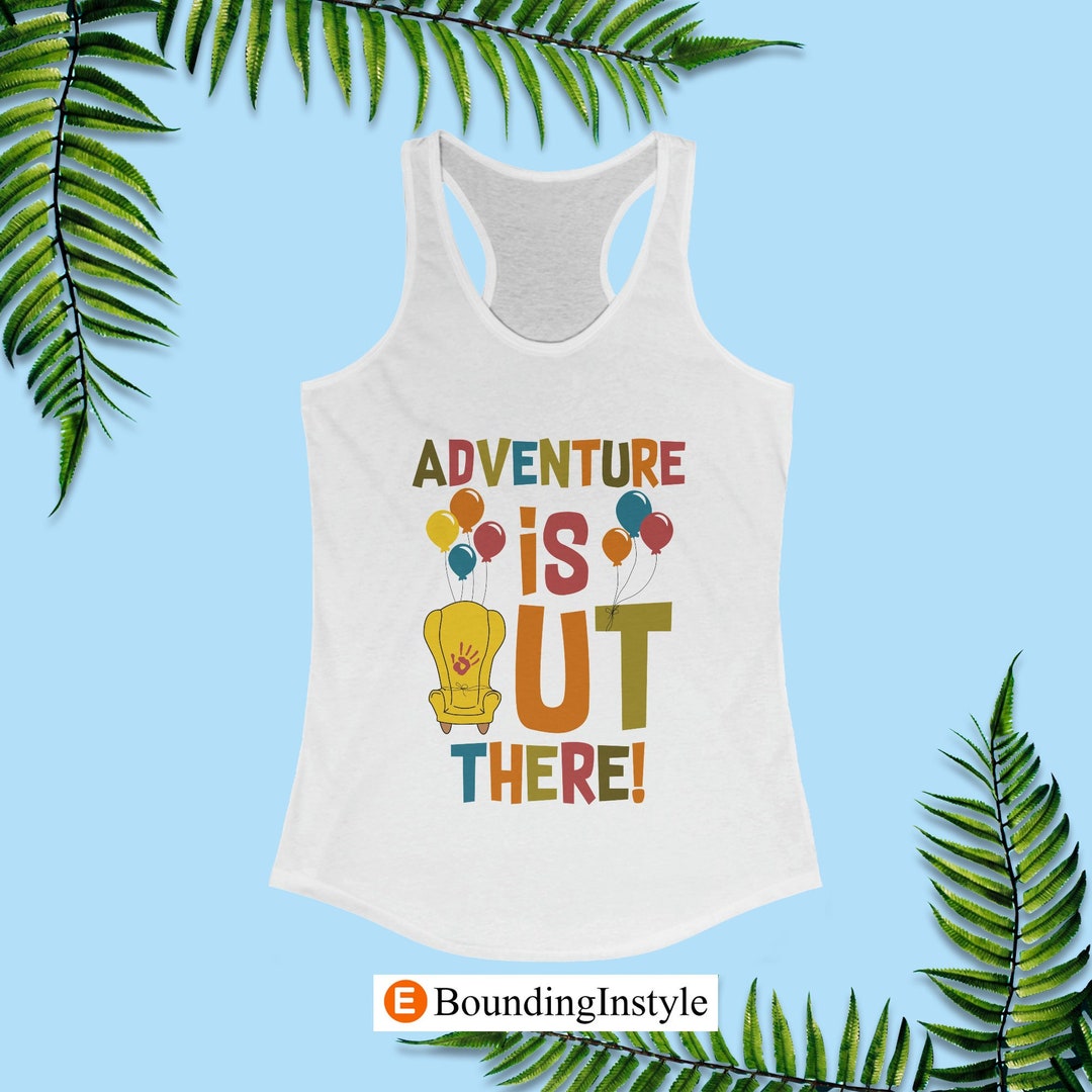 Pixar up Running Tank Top, Adventure is Out There, Ellie Fredricksen ...