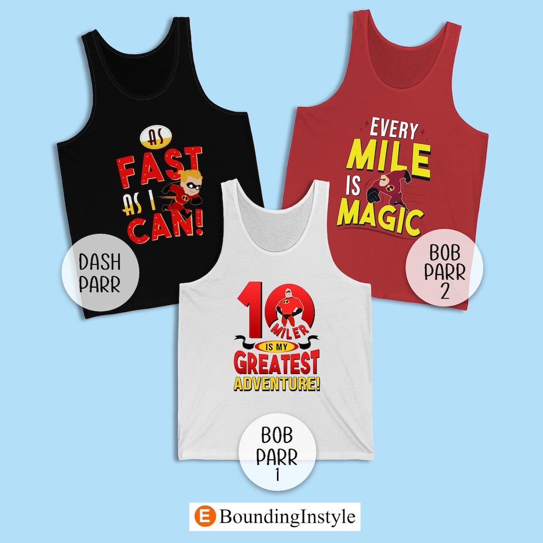 The Incredibles Running Team Tank Tops, Half Marathoner Group Outfits ...