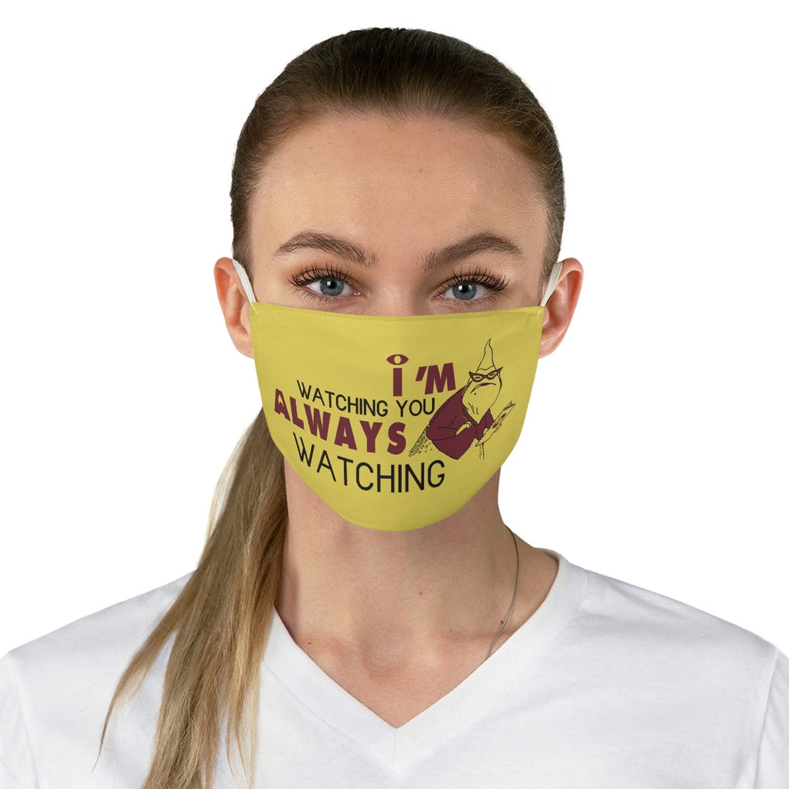 Monsters Inc Mask, I'm Watching You Always, Roz Mask, Disney Face Mask ...