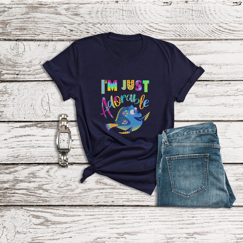 Finding Dory Shirt I'm Just Adorable Dory T-shirt - Etsy