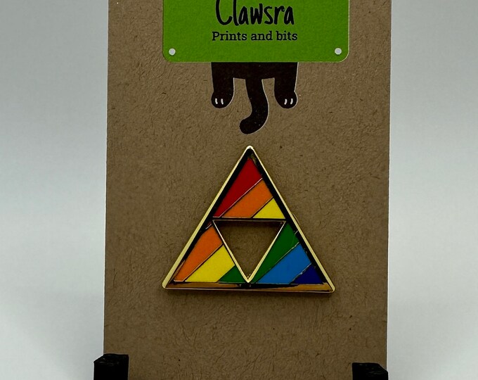 Pride-force Tri-force Enamel Pin - Etsy