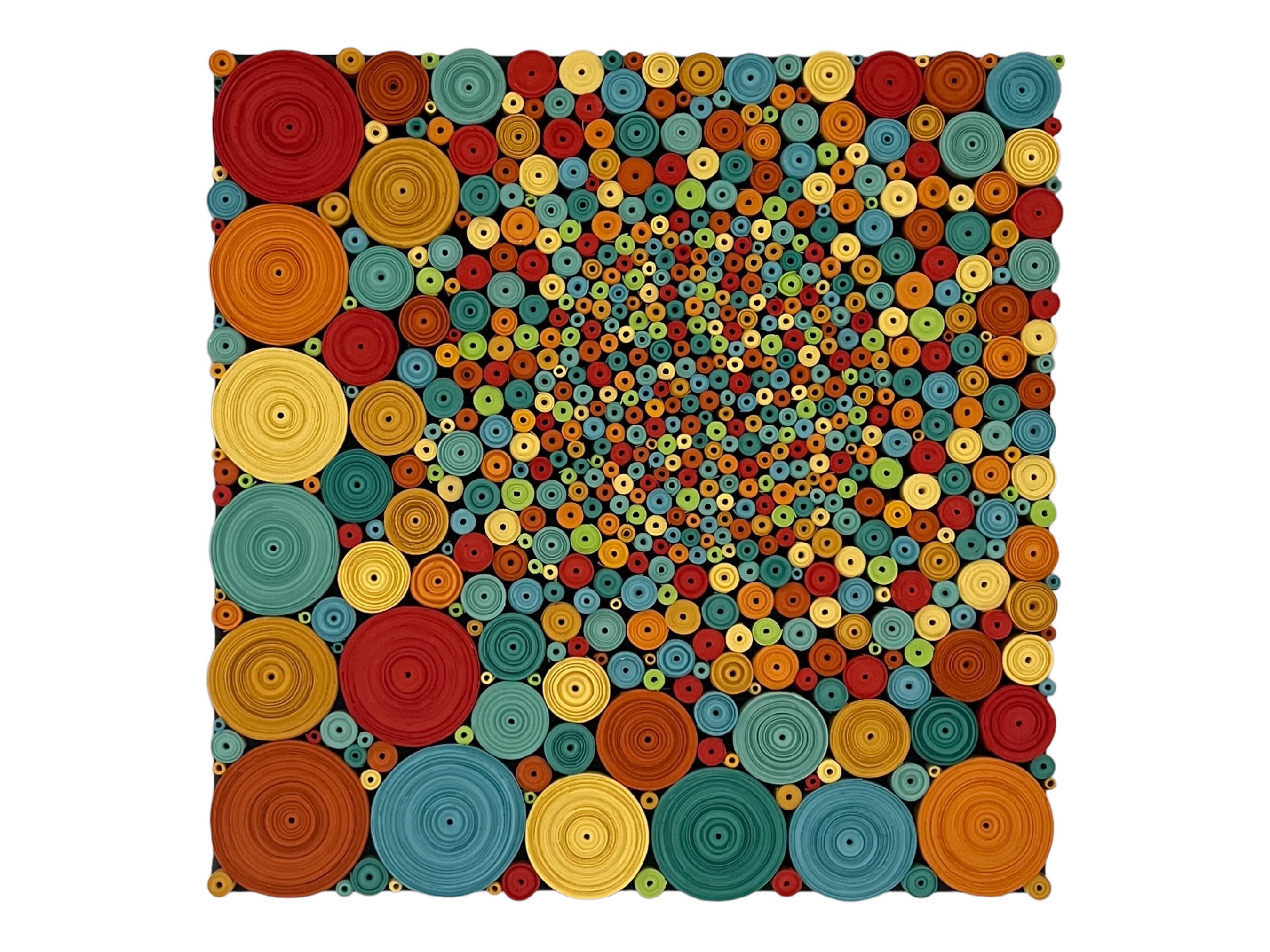 Abstract Quilling Wall Art, Southwestern Art, Multicoloured Art, 1st ...