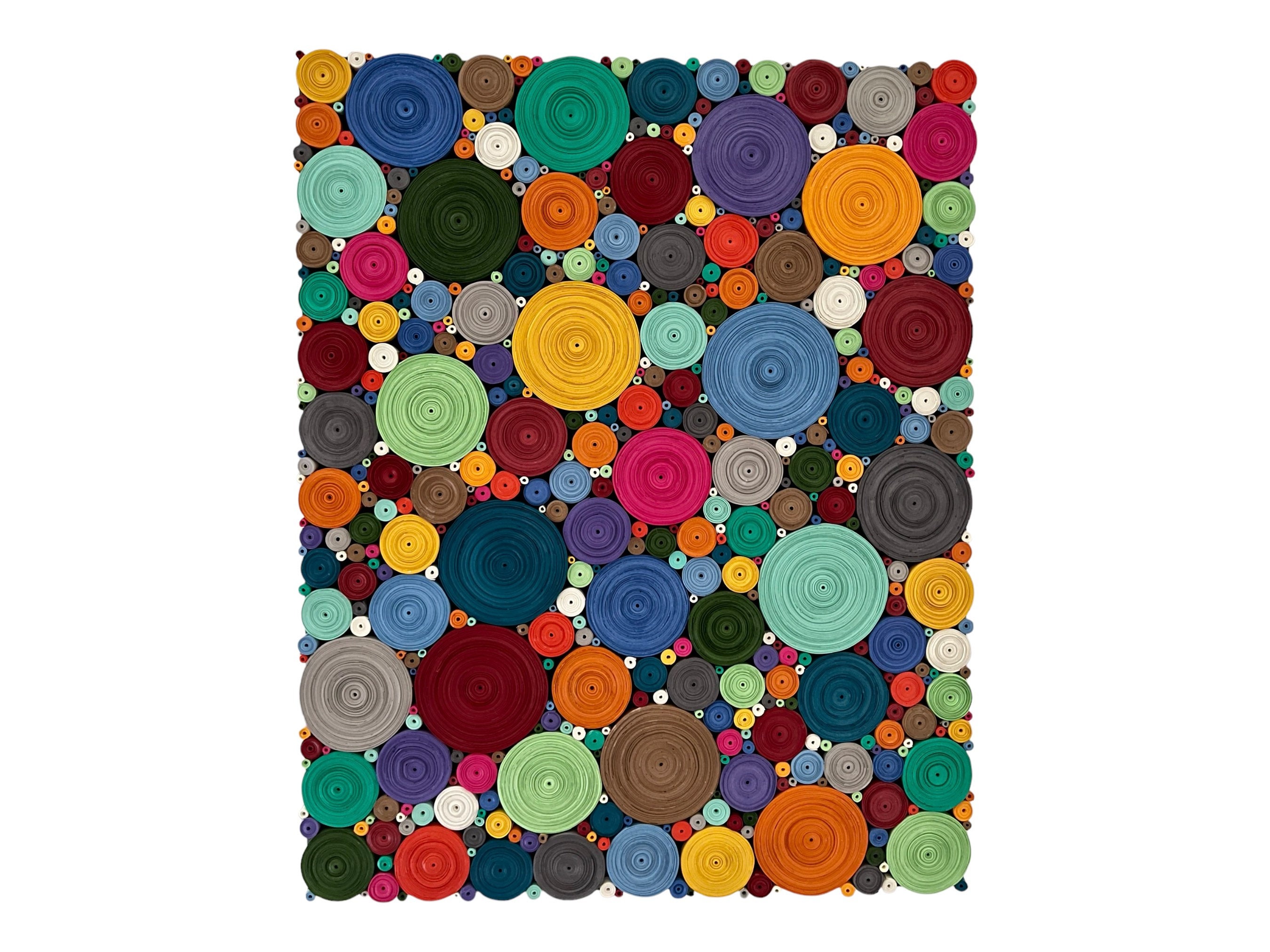 Bold Abstract Paper Quilling Art, 1st Anniversary Gift, Multicoloured ...