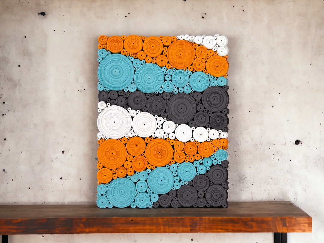 Abstract Quilling Wall Art Multicoloured Zen Quilling Art - Etsy