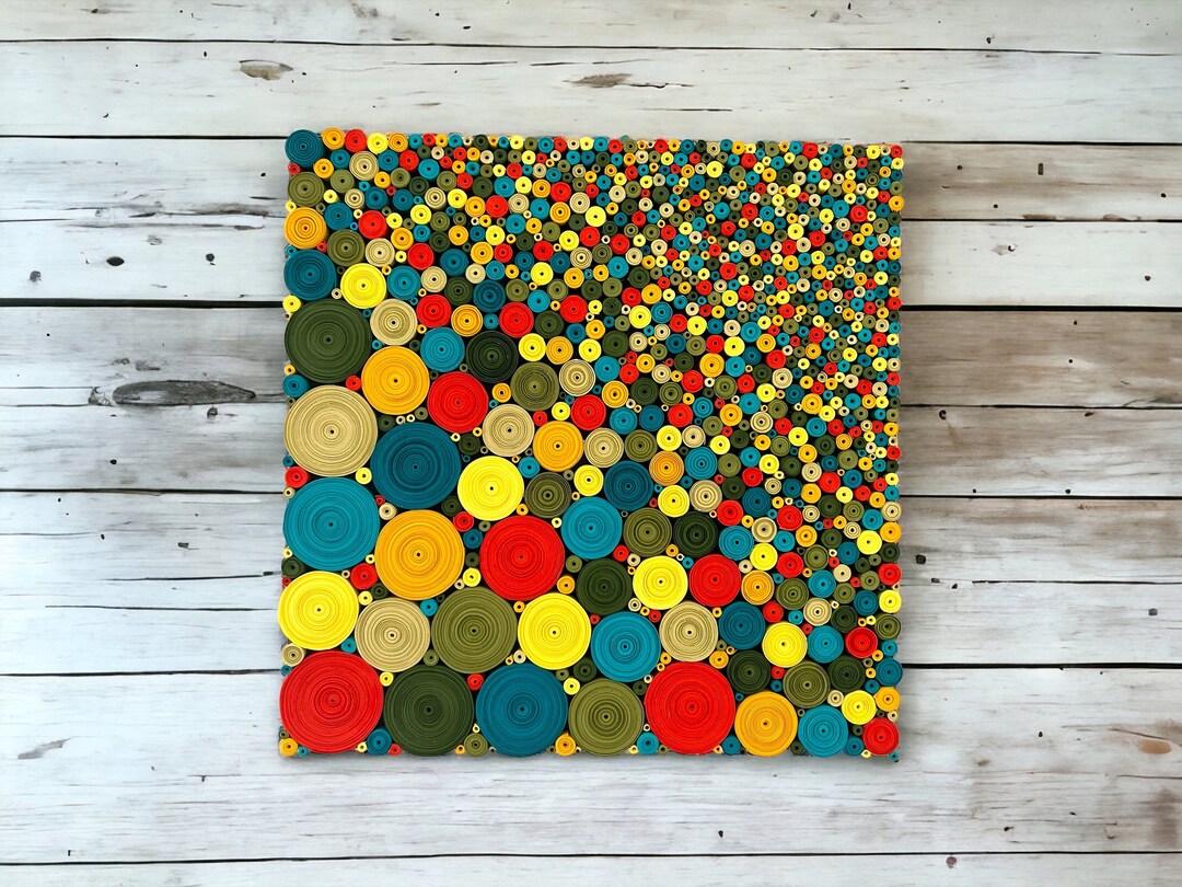 Abstract Quilling Wall Art, Multicoloured Zen Quilling Art, 1st ...