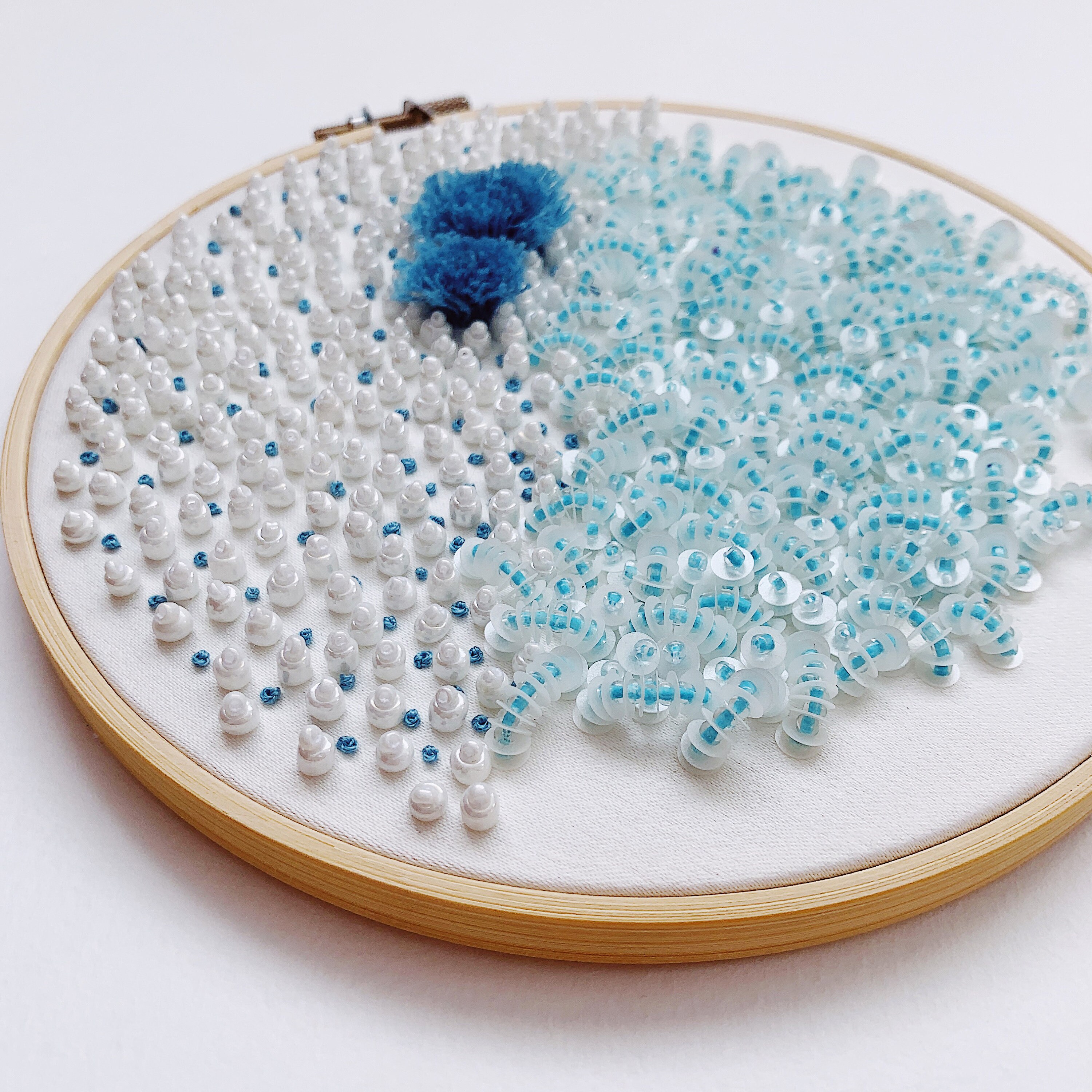 Embroidered Wall Hanging Sequins and Beads Embroidery - Etsy Canada