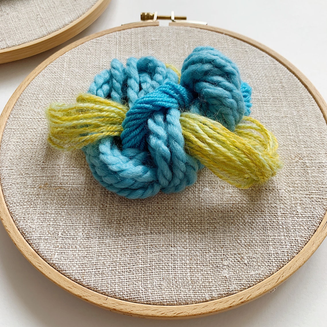 Hand embroidered abstract hoop art | Etsy