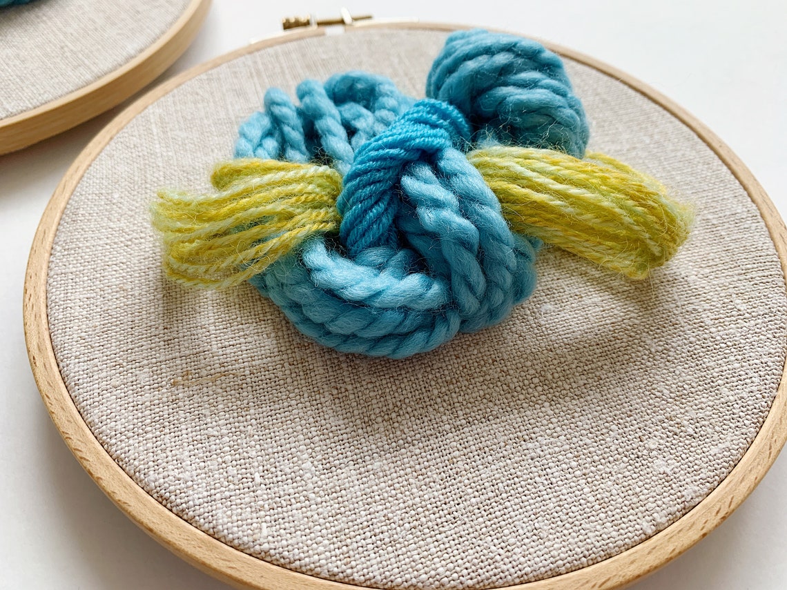 Hand embroidered abstract hoop art | Etsy