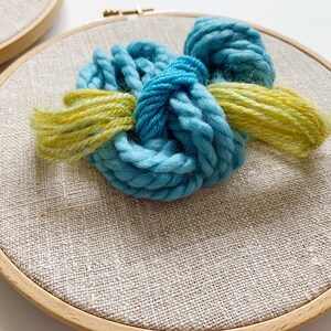 Hand embroidered abstract hoop art | Etsy