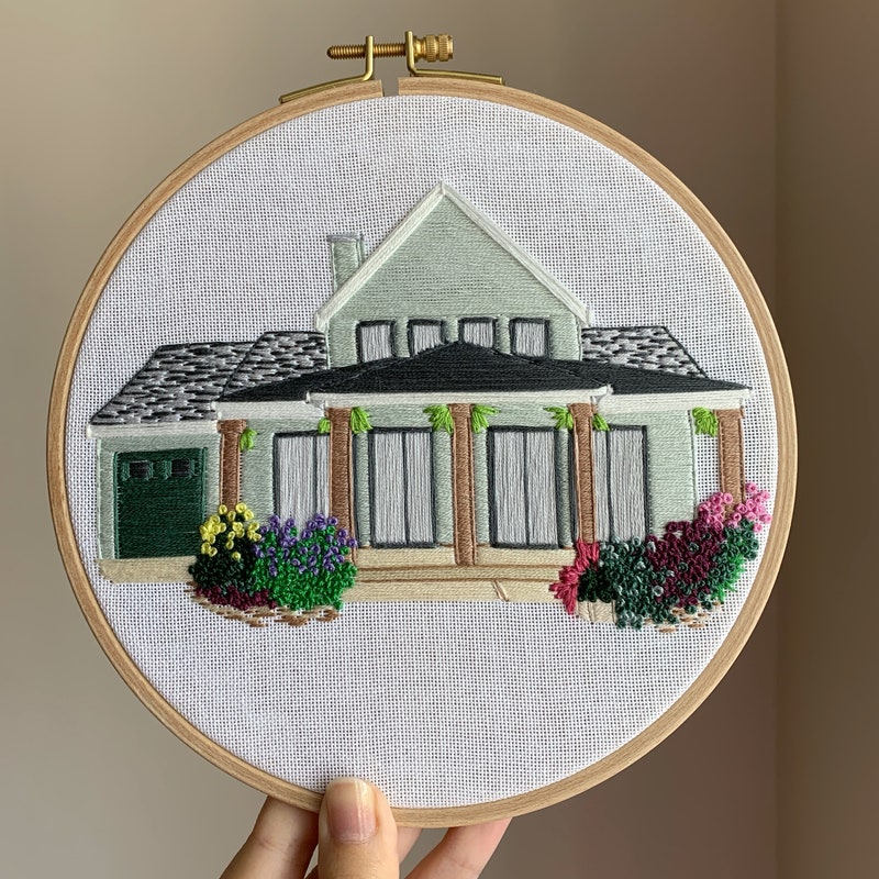 House Embroidery - Etsy